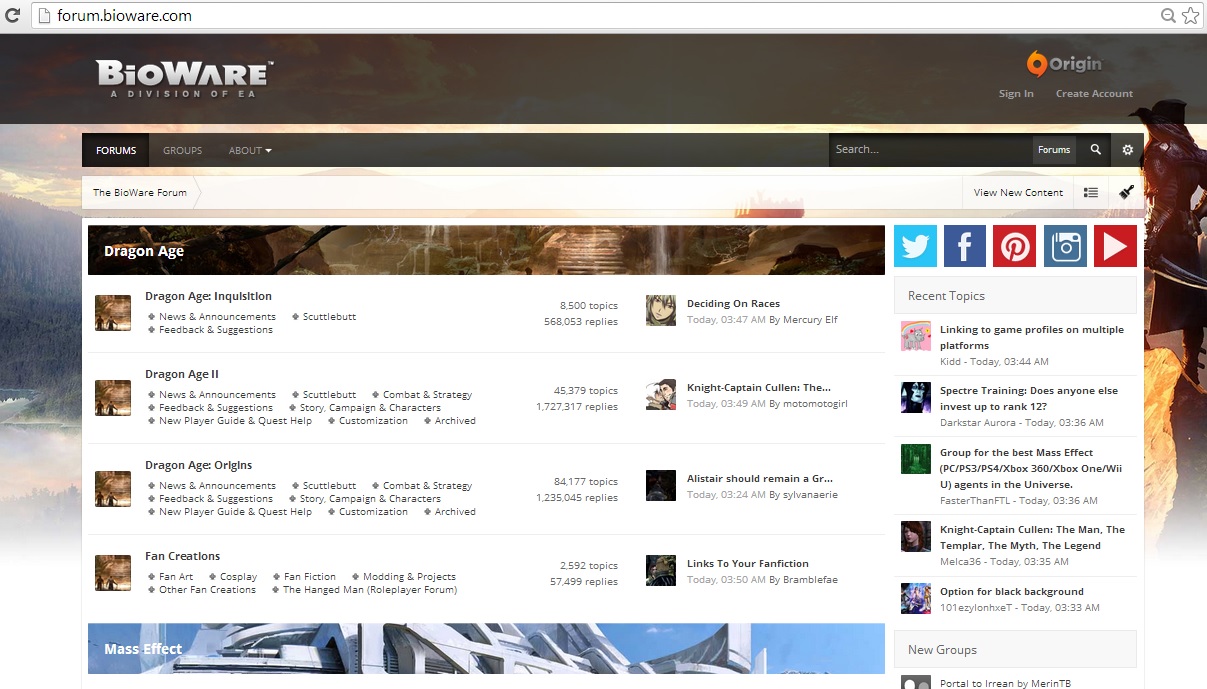Announcing “the BioWare Forum” – BioWare Blog